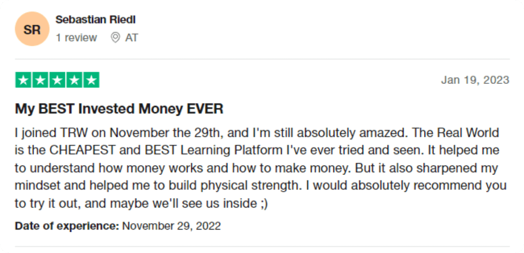 The Real World ⭐️ Andrew Tate ⭐️ Official Website